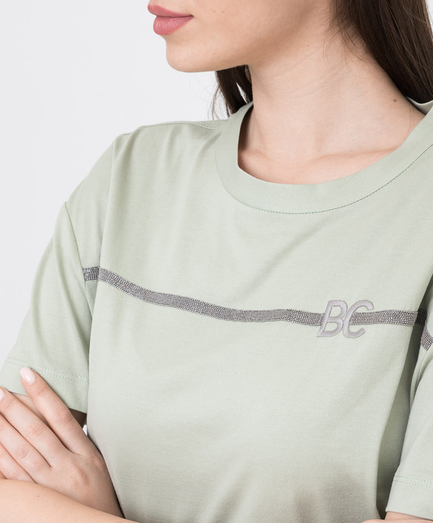 Brunello Cucinelli - Olive Monogram Chain T-shirt M0A45BN400 - buy with ...