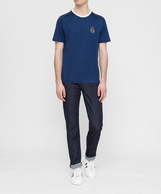 Primo Imperatore - Navy blue jeans MOD8REGULAR2180MM - shop with ...