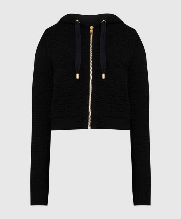 Balmain - Sports jacket in the textured pattern of the monogram logo ...