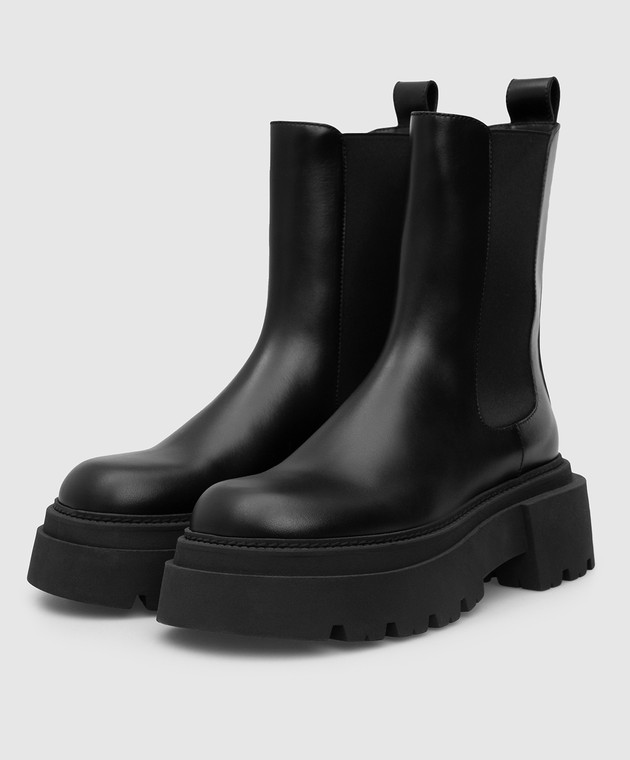 Max Mara Sportmax - Salvia leather chelsea boots SALVIA - shop with ...