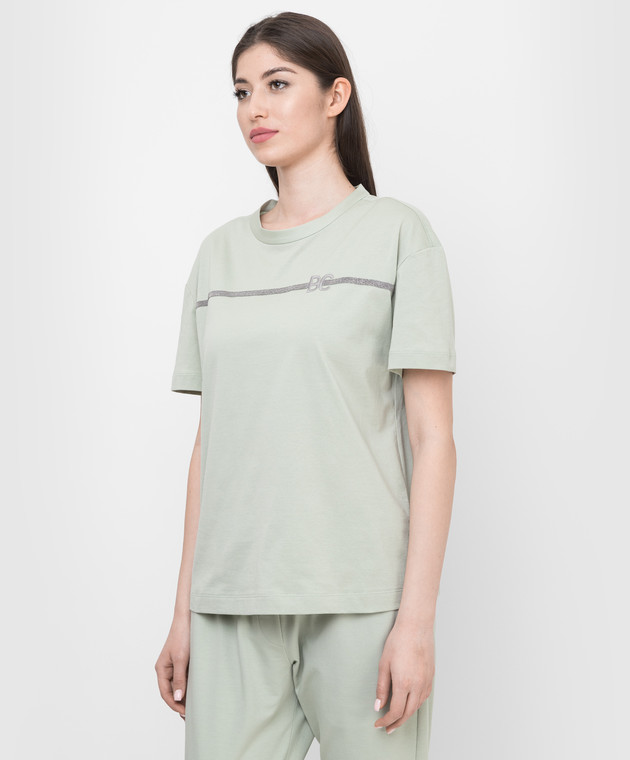 Brunello Cucinelli - Olive Monogram Chain T-shirt M0A45BN400 - buy with ...