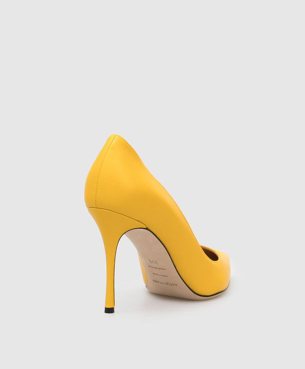 Sergio Rossi - Godiva yellow leather pumps A43843MAGN05 - shop with ...