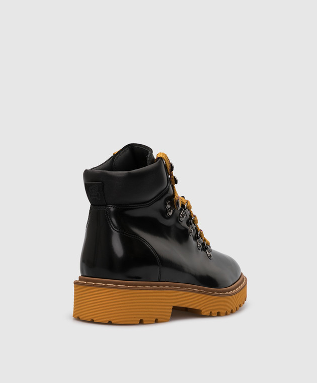 HOGAN - Pedula Black Leather Boots HXW5430DR60QC7 - shop with Greece ...