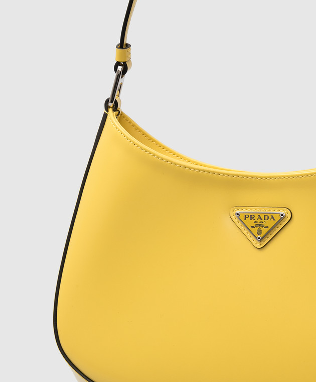 Prada - Cleo yellow leather bag 1BC499ZO6 - shop with Czech Republic ...