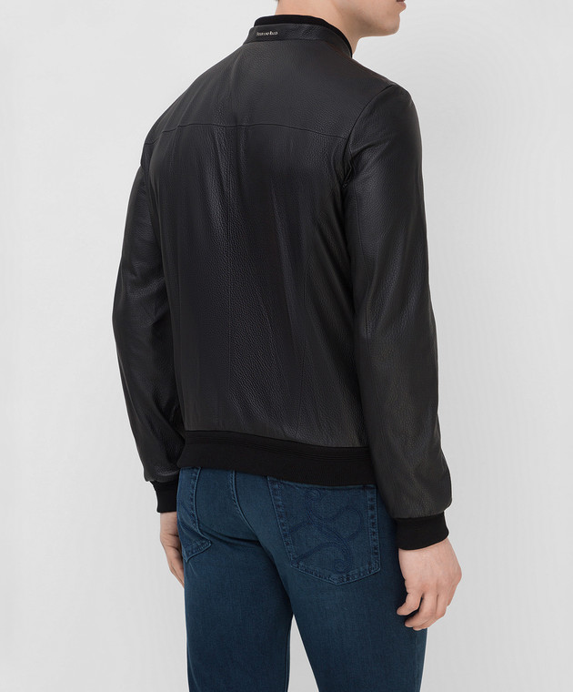 Stefano Ricci - Black crocodile and deer leather jacket MDJ11000105502 ...