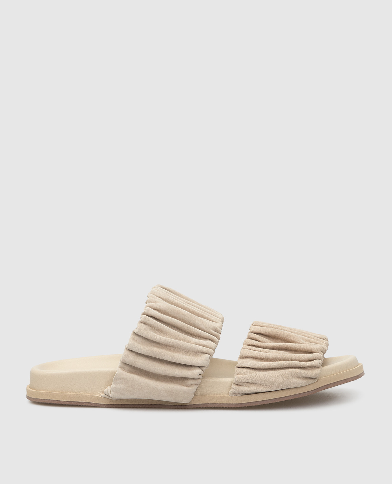 Santoni - Light Beige Suede Slippers WHYE59411FPGTMGD - shop with ...