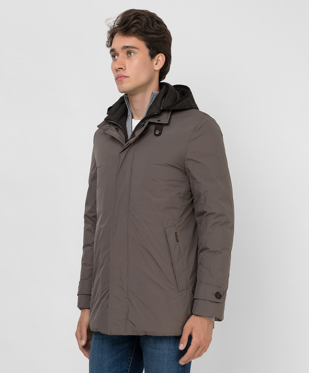 MooRER - Raffaello gray down jacket RAFFAELLOSTP - kup online w Symbol