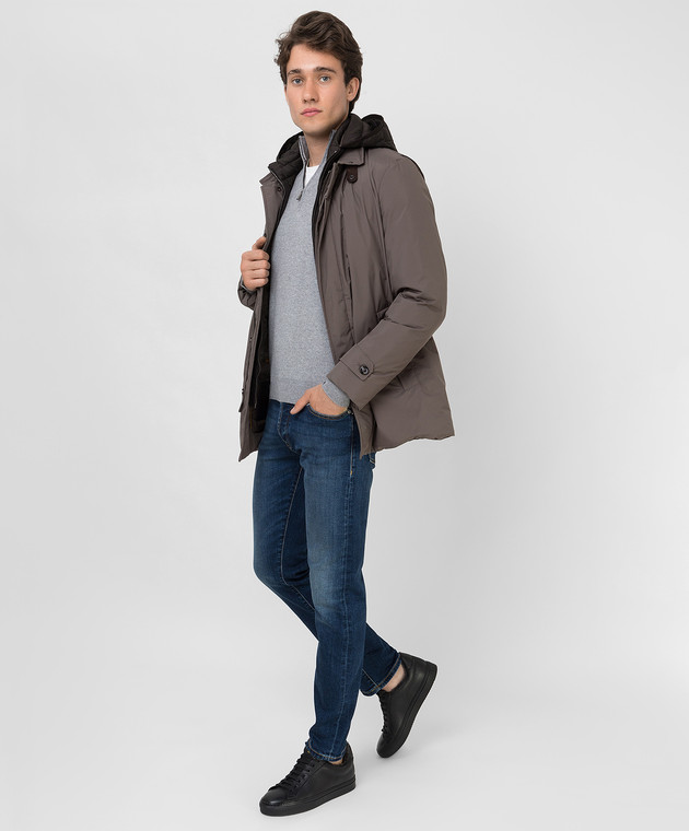 MooRER - Raffaello gray down jacket RAFFAELLOSTP - kup online w Symbol