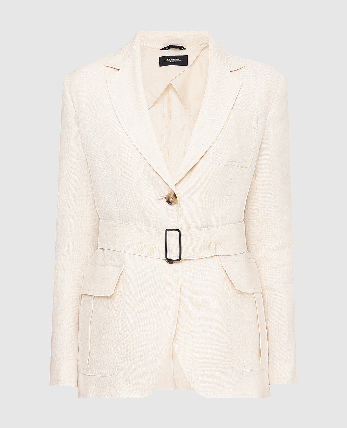 Max Mara Weekend - Light beige linen jacket ANANAS - shop with Czech ...