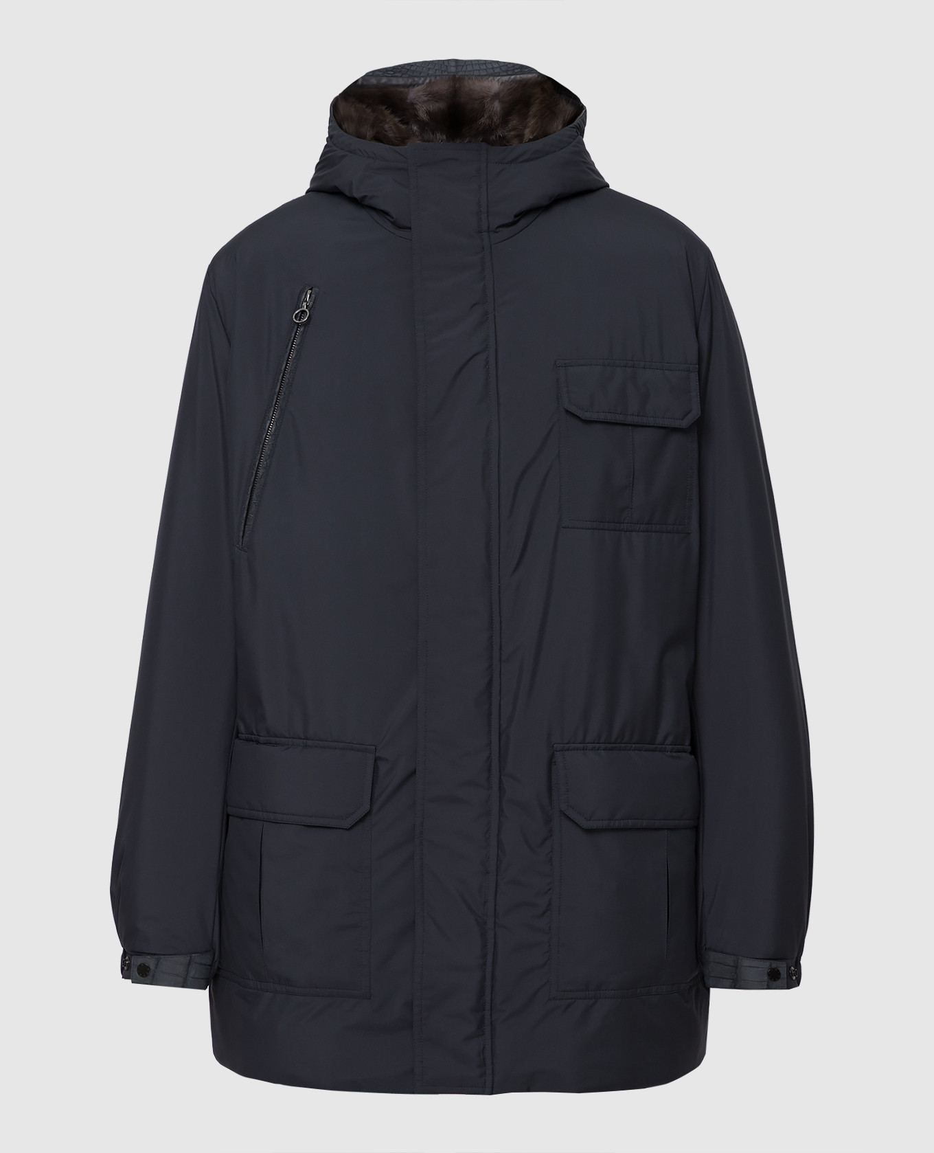 Seraphin - Blauer Parka mit Zobelfell 22801H9FZ6951 - online kaufen bei ...
